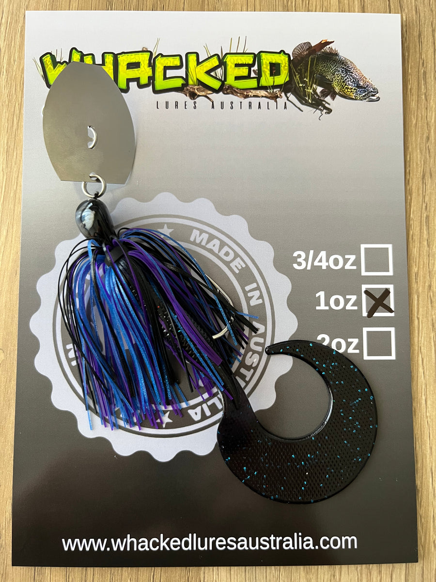 1oz CHATTERBAIT ~ BRUISER ~ 6" Grub Trailer – Whacked Lures Australia