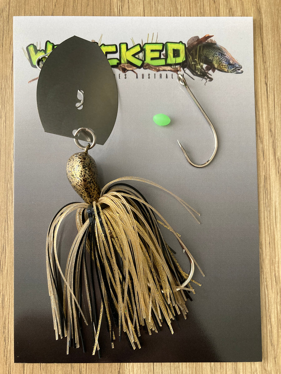 1oz 'Rig your own Trailer' Chatterbait Kit - BLACK & GOLD – Whacked ...
