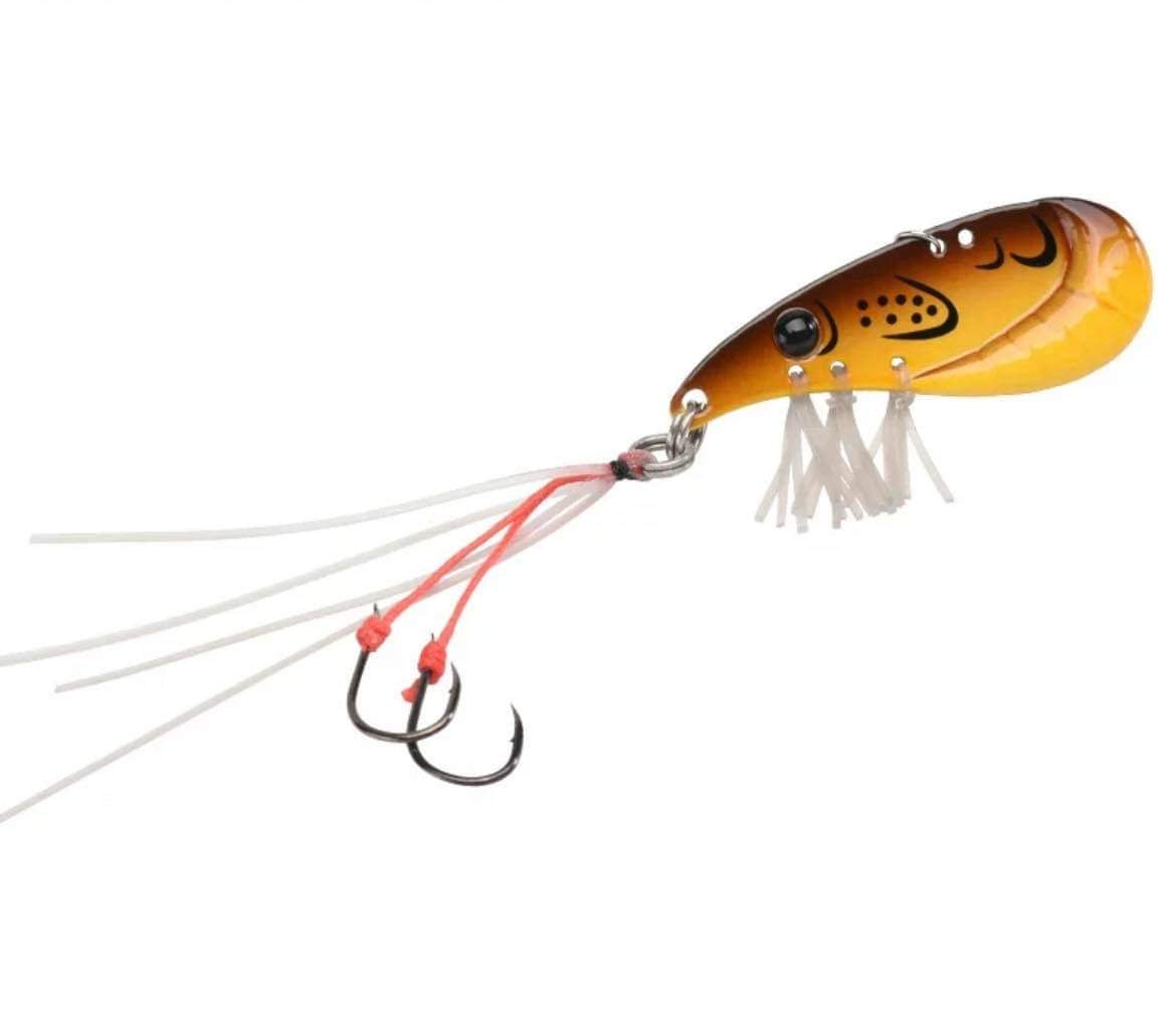 ALLBLUE 14g/54mm CRAZY SHRIMP - BROWN / YELLOW – Whacked Lures Australia